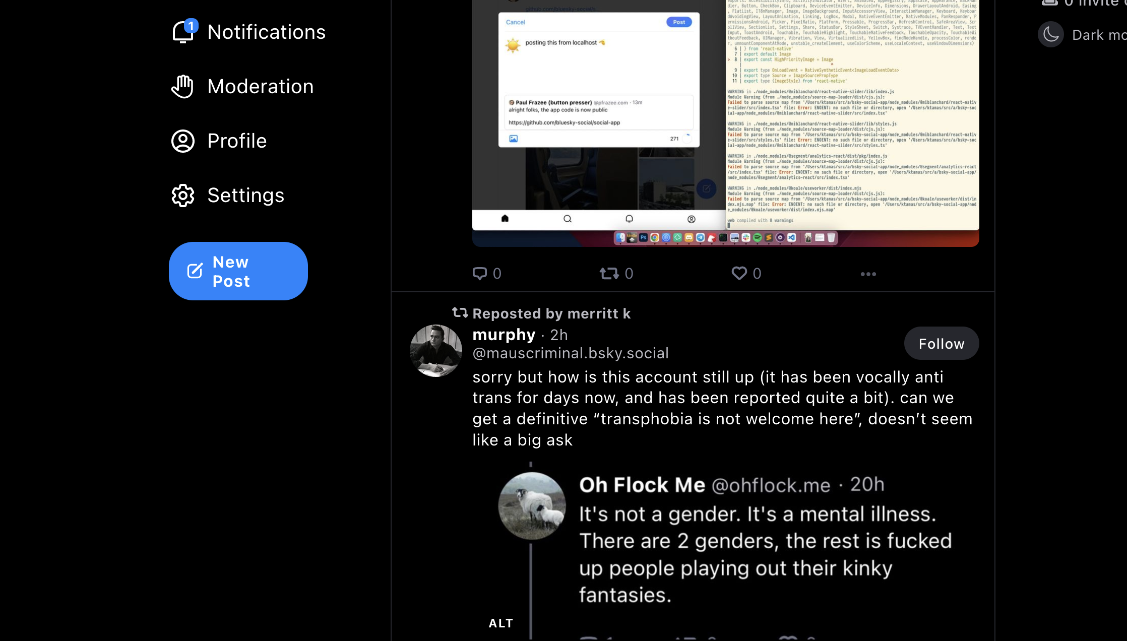 Text Breaks in New Post Button on Desktop · Issue #628 · bluesky-social/social-app · GitHub